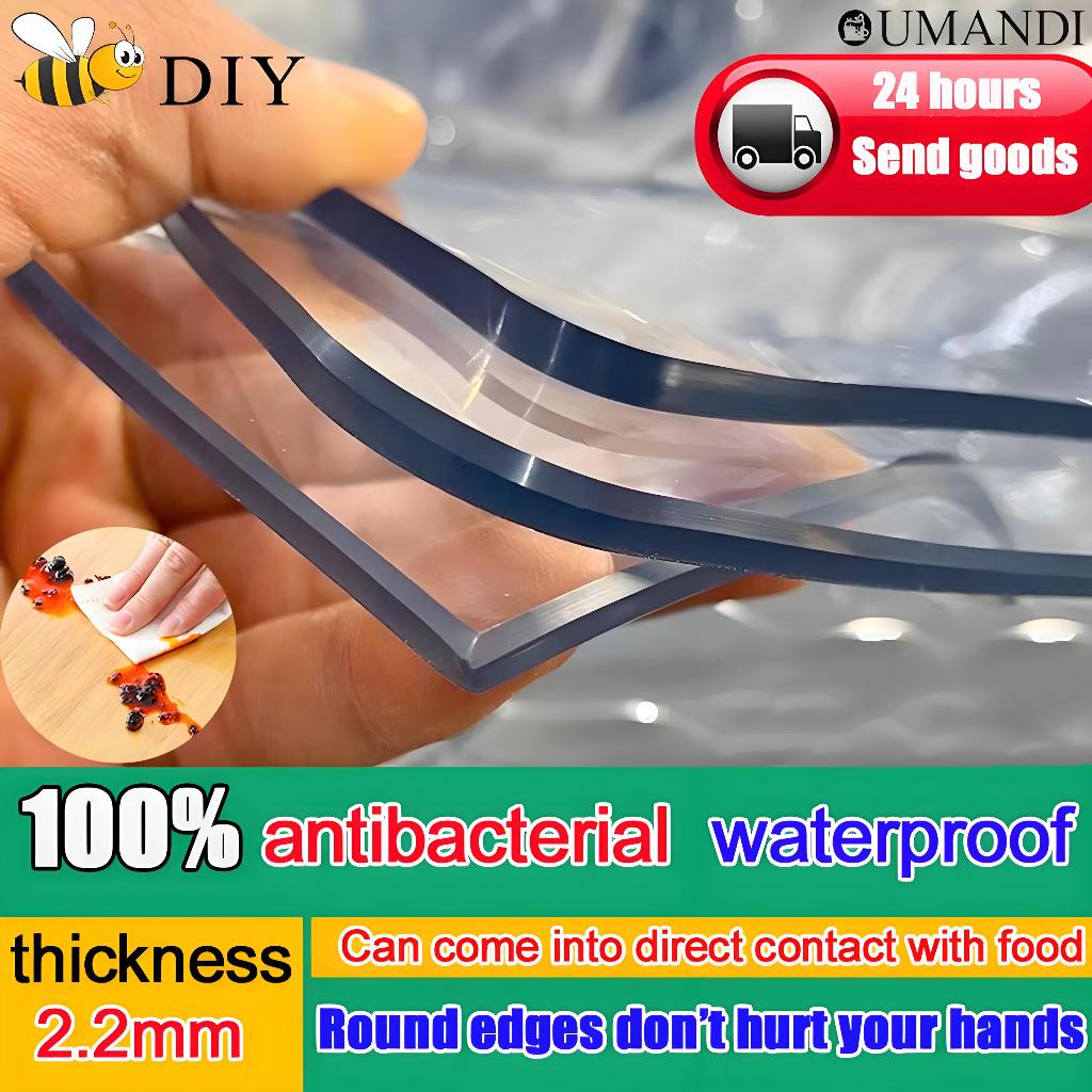 【100% Transparent】2.2mm thickness Transparent Table Cover Clear table ...