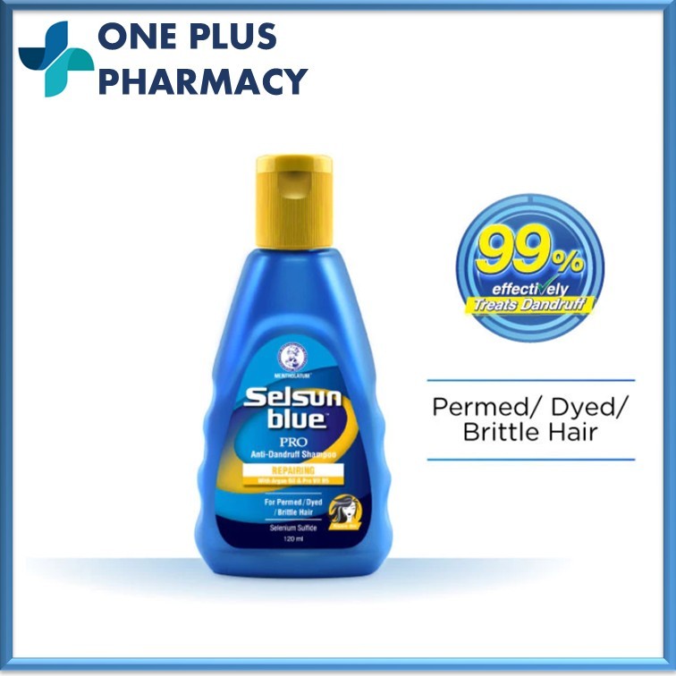 SELSUN BLUE PRO Repairing Anti-Dandruff Shampoo 120ml / 200ml | Shopee ...