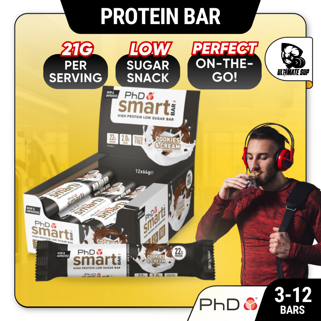 PHD Protein Bar, Intra workout, Protein snack, Healthy snack, Various ...