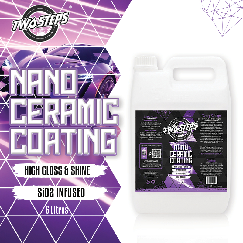 Two Steps Detailing Nano Ceramic Coating 5 Litre Eco Refill SiO2 ...