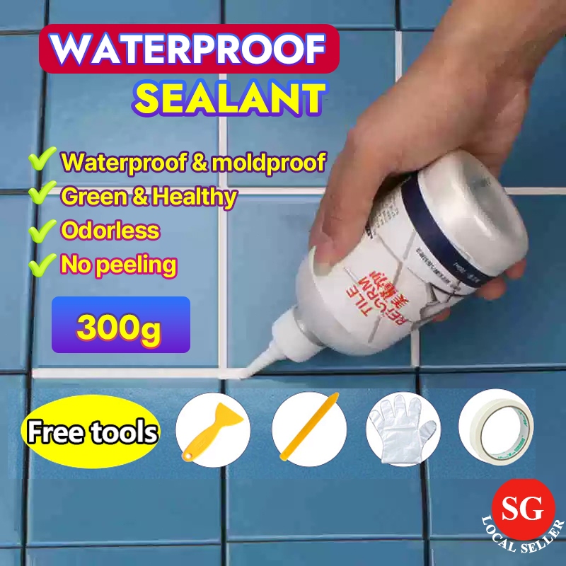 🇸🇬【SG stock】Grout filler tile reform 280ml Grouting Fix Waterproof anti ...