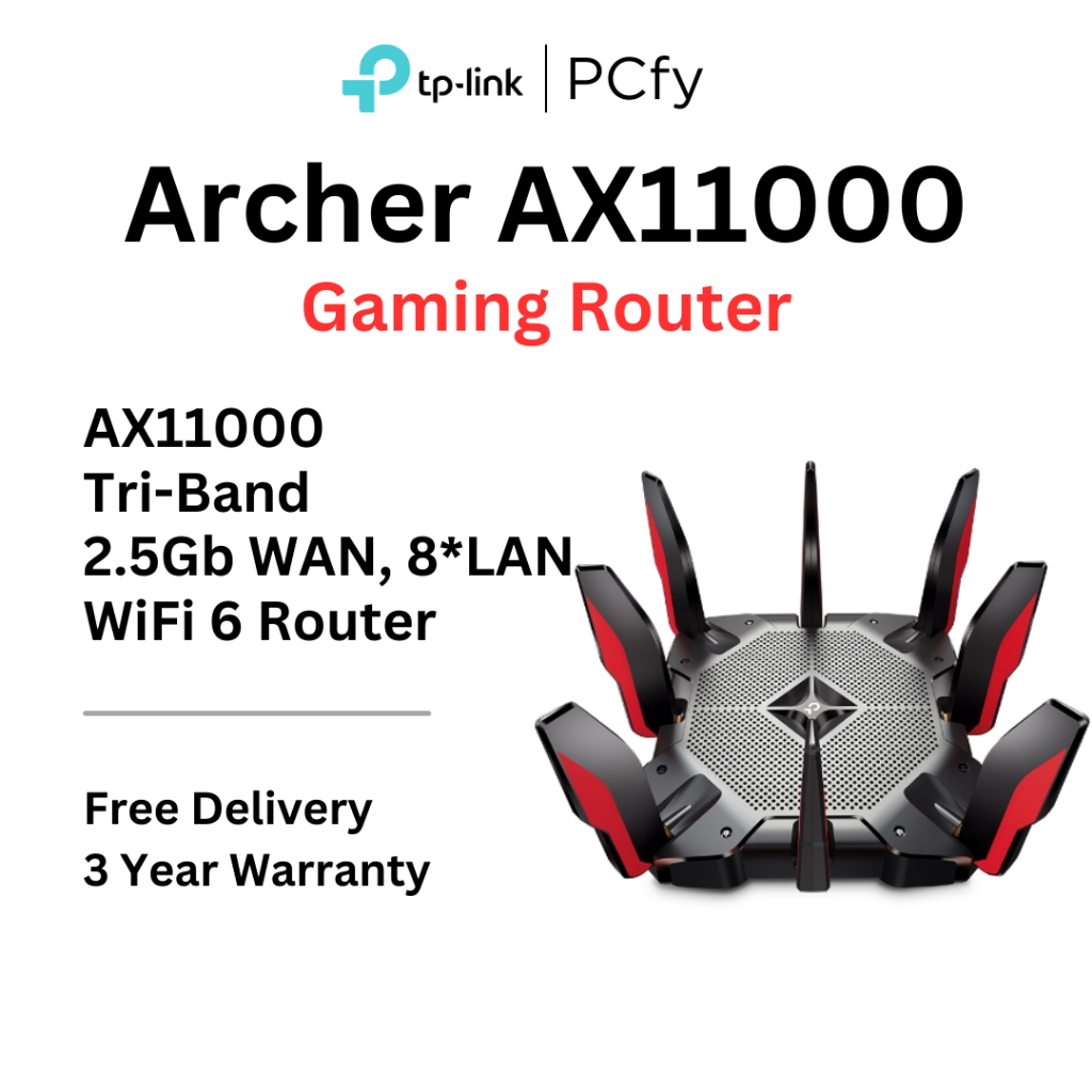 TP-Link Archer AX11000 Next-Gen Tri-Band Gaming Router | Shopee Singapore