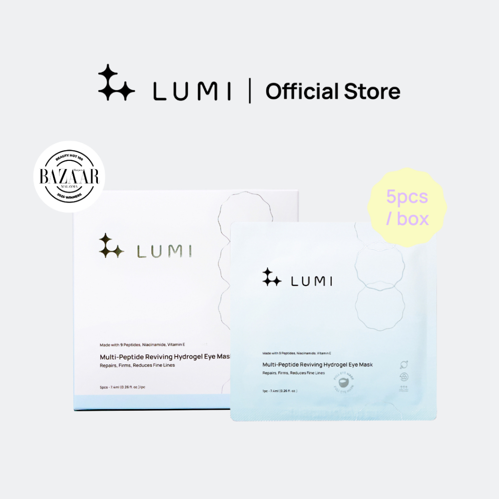LUMI Multi-Peptide Reviving Hydrogel Eye Mask (5 Sheets/Box) | Shopee ...