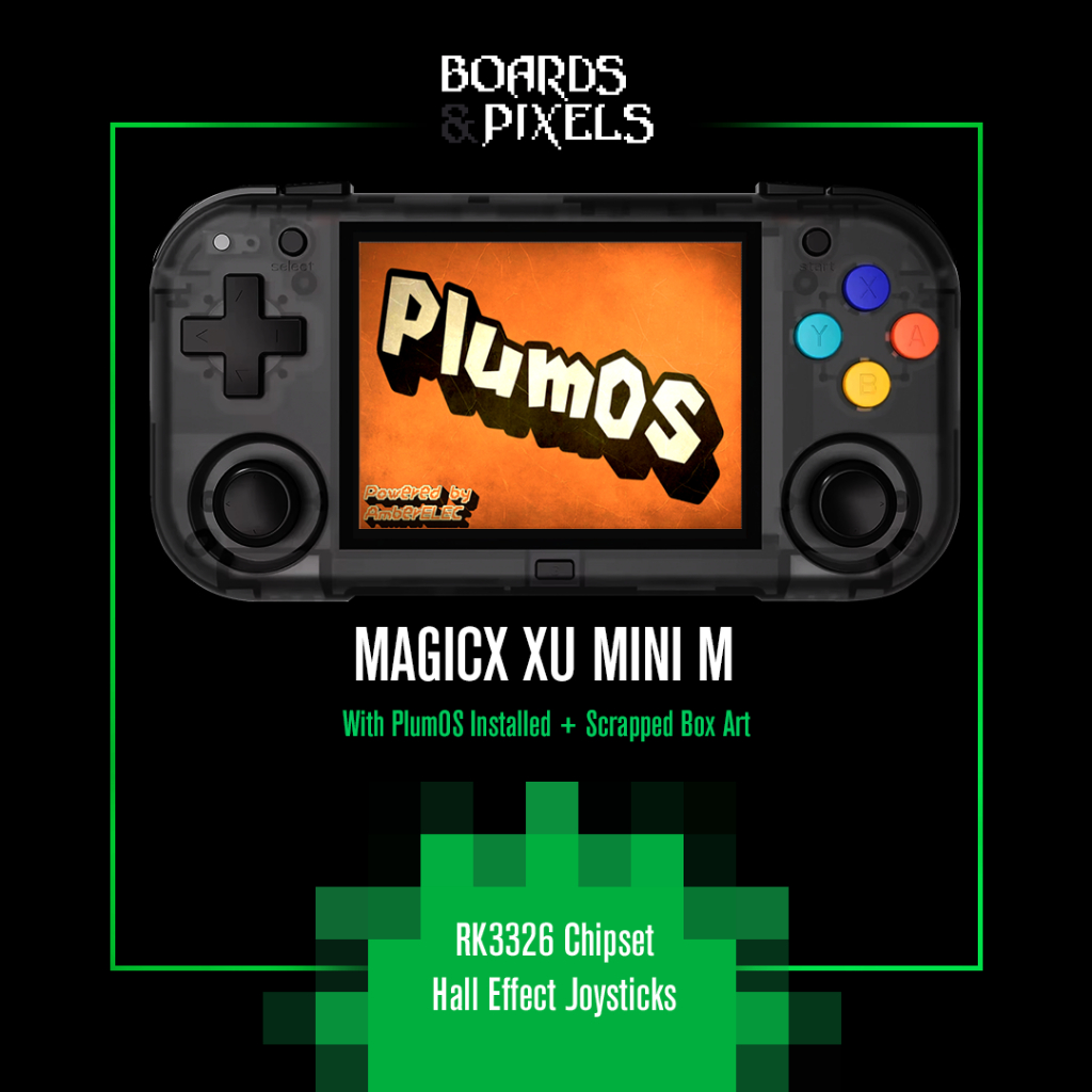 MagicX Xu Mini M Horizontal Retro Gaming Handheld RK3326 PlumOS ...