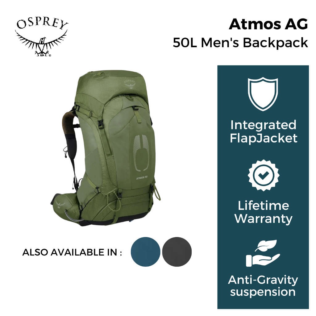 Osprey Atmos Ag 50 Backpack L/XL | Shopee Singapore