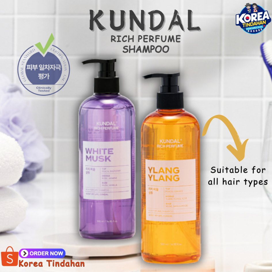 Kundal Rich Perfume Shampoo 500ml ( White Musk | Ylang Ylang) | Shopee ...