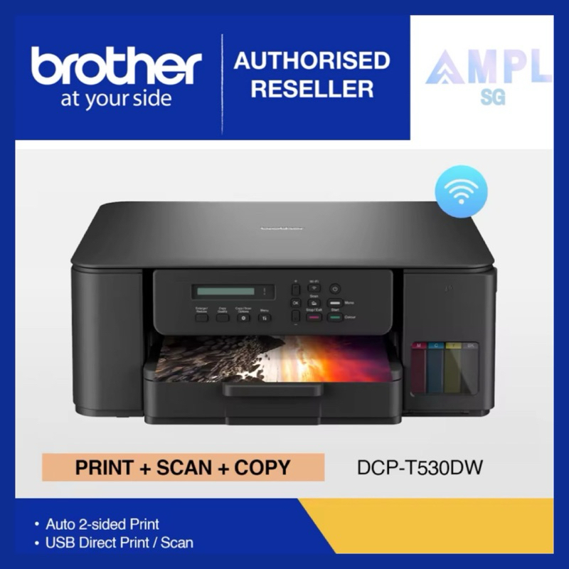 NEW Brother DCP-T530DW Ink Tank Printer | Print Scan Copy | Auto 2-sided (Duplex) printing ...