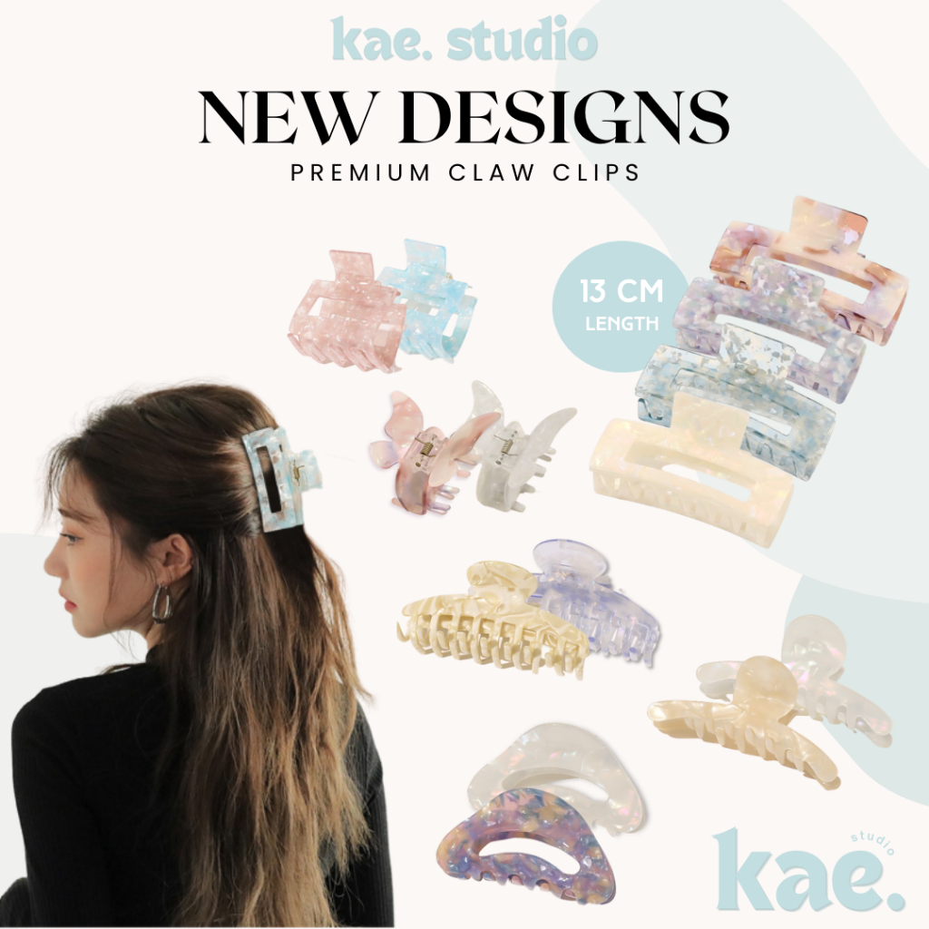 💜 [SG] 🌟NEW🌟 Premium Quality Acrylic Korean Ins Sturdy Hair Clip Claw ...