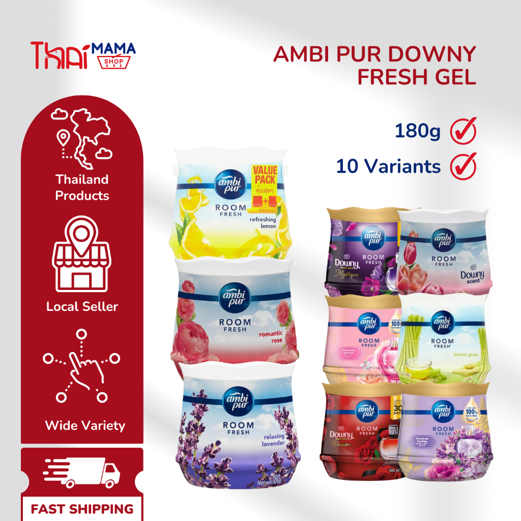 Ambi Pur Room Fresh Gel Downy Parfum 180g x 1 Piece | Shopee Singapore