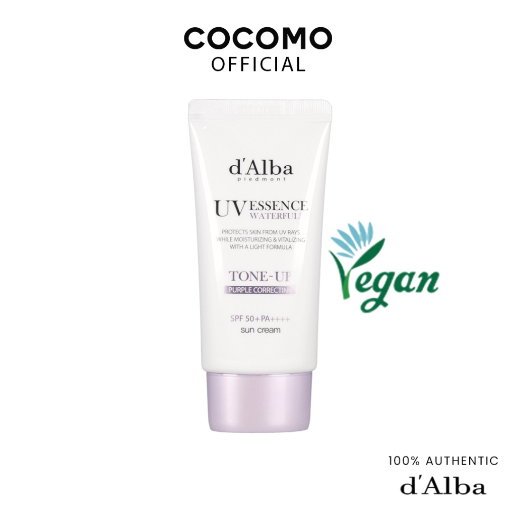 (D’ALBA) Waterfull Purple Tone-up Sunscreen SPF 50+ PA++++ 50ml ...