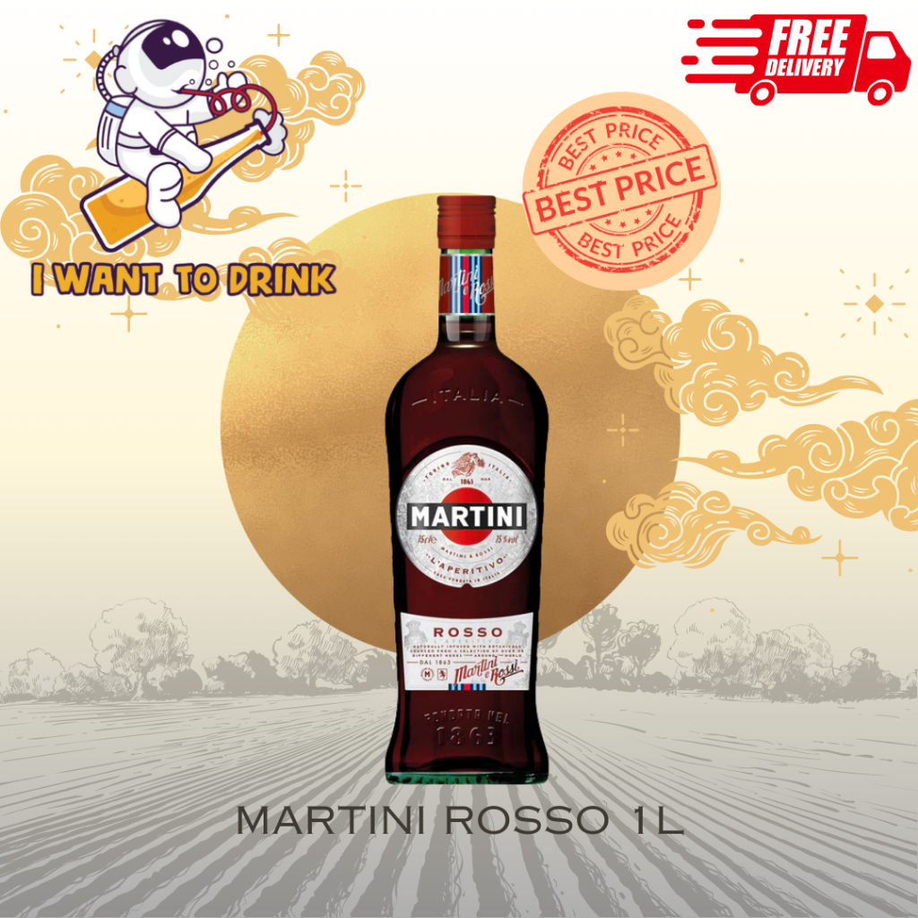 Martini Rosso 1L - Premium Liqueur – Smooth & Flavorful | Shopee Singapore