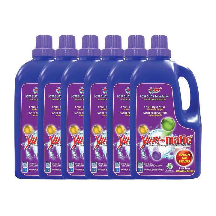 (CARTON DEAL)Yuri-matic Laundry Liquid Detergent 2.8Kg x6 | Shopee ...