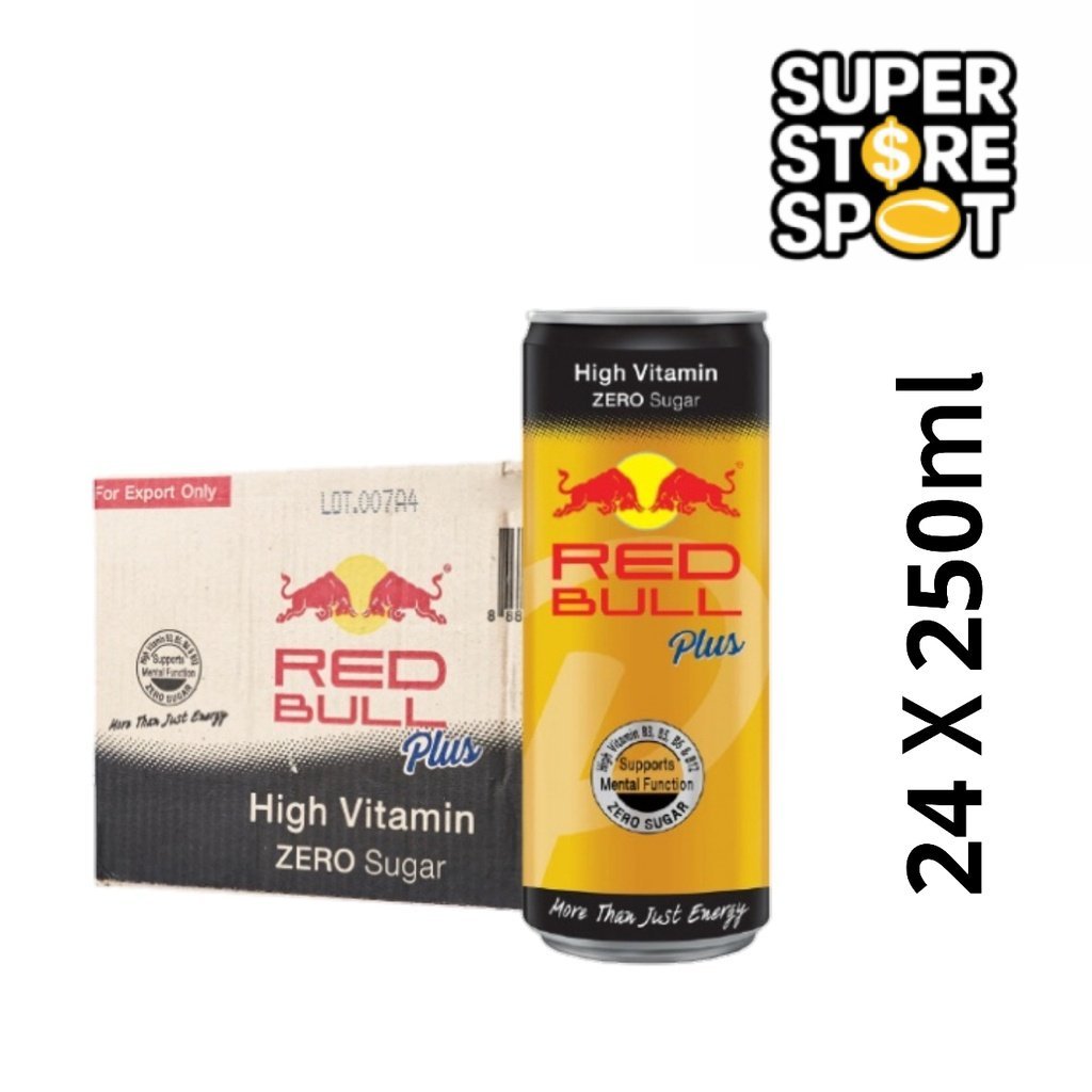 Red Bull Plus Carton Sales 250ml x 24 cans | Shopee Singapore