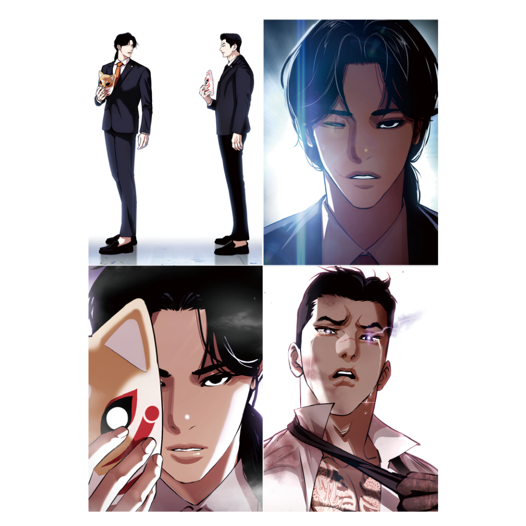 [Lookism] Jake Kim & Han Shinwoo Poster Set (4 Types) | LOOKISM (看臉時代 ...