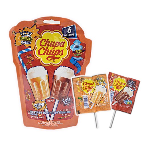 [CHUPA CHUPS] Fizzy DRINKS Candy 90g (15g × 6P) | Shopee Singapore