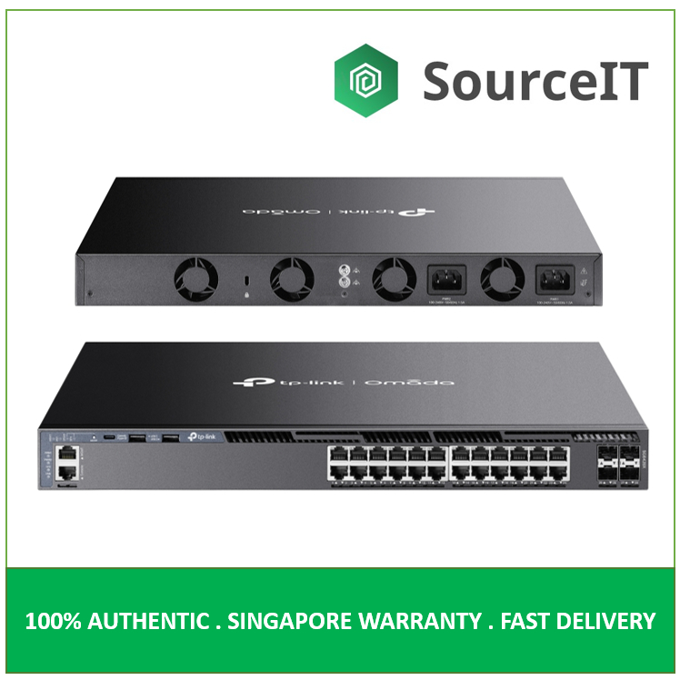 TP-Link SG6428X Omada 24-Port Gigabit Stackable L3 Managed Switch with ...