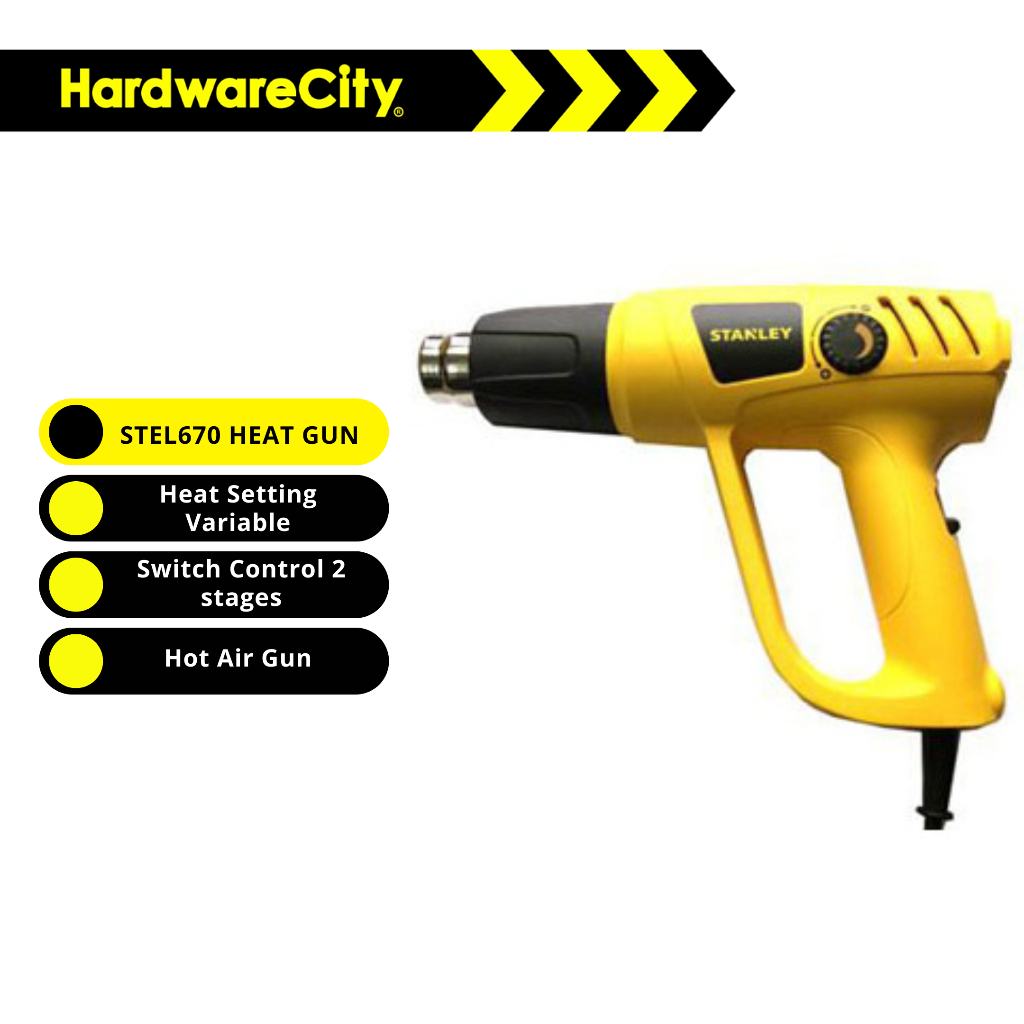 Stanley STEL670 HEAT GUN Hot Air Gun 2000W | Shopee Singapore