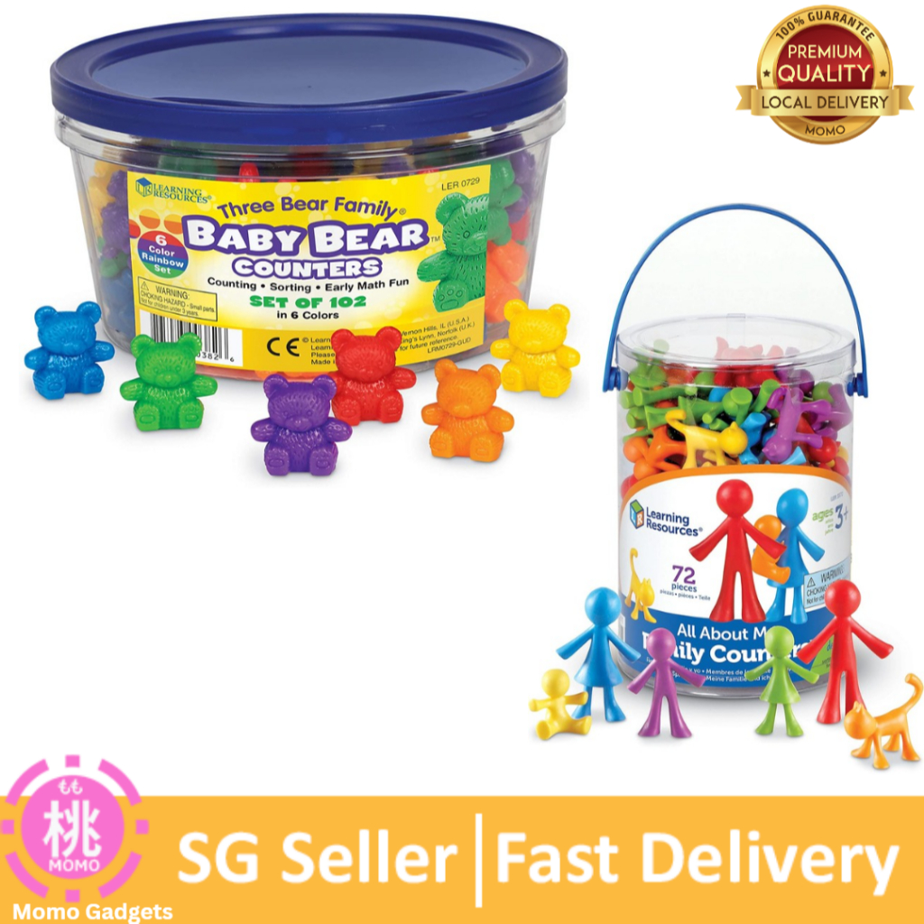 Learning Resources Baby Bear (102 Piece) / Family (72 Piece) Counters Multi-color | Shopee Singapore