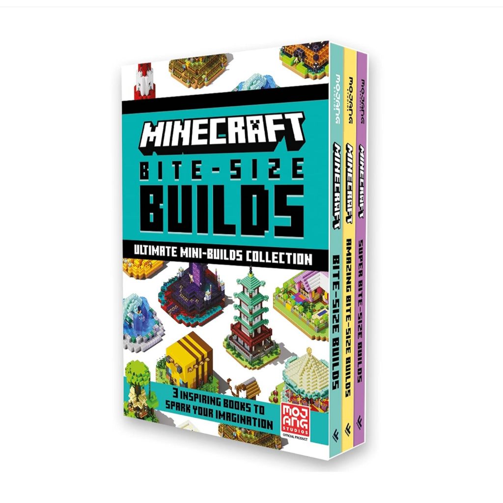 【SG Stock Authentic】Minecraft Bite Size Builds Slipcase x 3books by ...