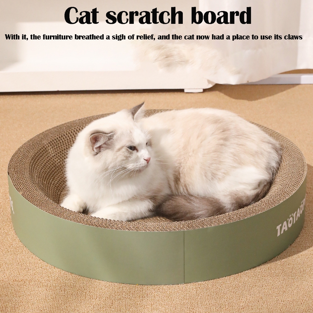 SG NEW CAT SCRATCH BOARD Cat Scratcher board With Catnip Wrapped bowl ...