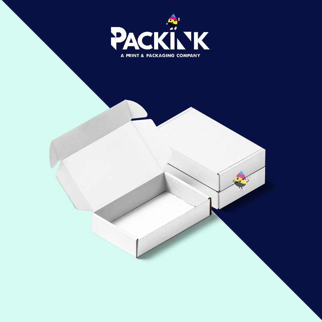 White Kraft Mailing Box | Die-Cut Box | E-Commerce Carton | Packaging ...