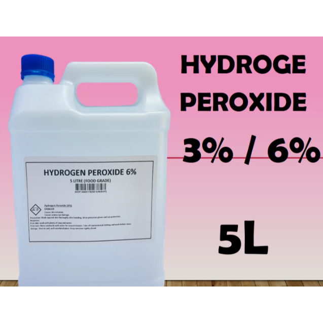 Hydrogen peroxide 3%/6% 5L/1L | Shopee Singapore