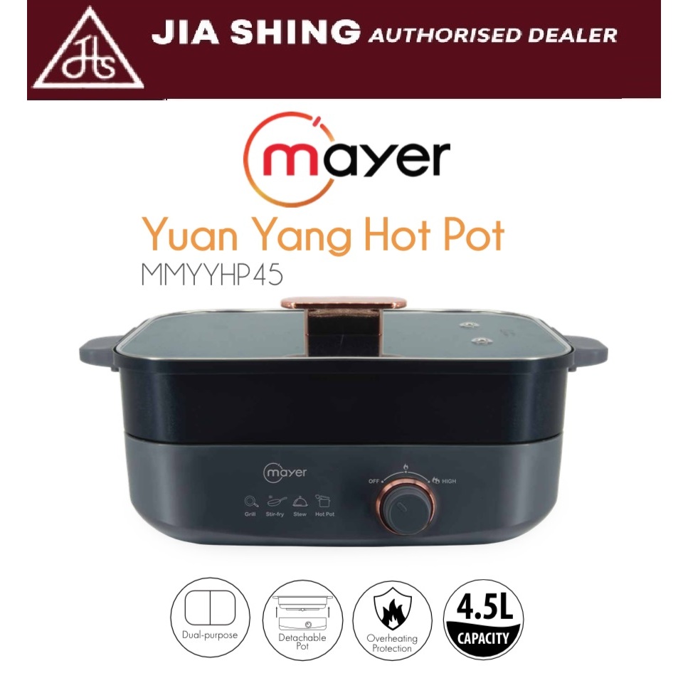 Mayer 4.5L Yuan Yang Hot Pot MMYYHP45 | Shopee Singapore