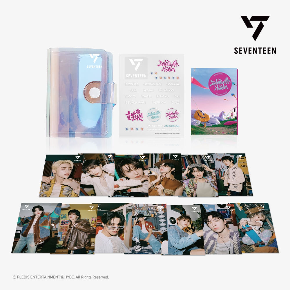 Official Goods SEVENTEEN 3D lenticular mini card binder set for ...
