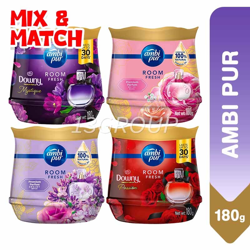 Ambi Pur Room Fresh Scented Gel Premium Air Freshener, 180g | Shopee Singapore