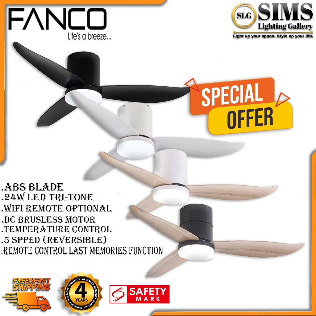 [Include Wifi] FANCO RITO-3 CEILING FAN SMART FAN WIFI CONTROL SMART ...