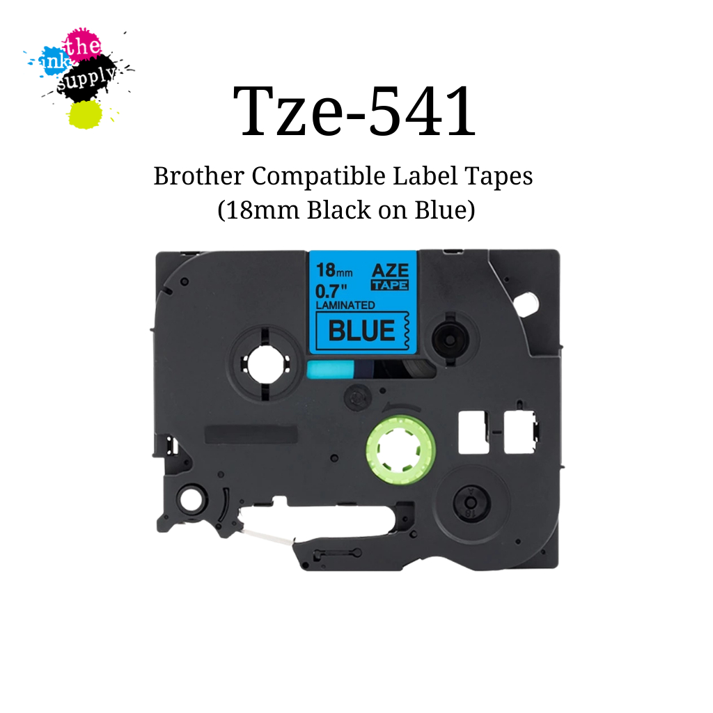 Tze-541 Brother Compatible Label Tape for P-Touch Label Printer (18mm ...