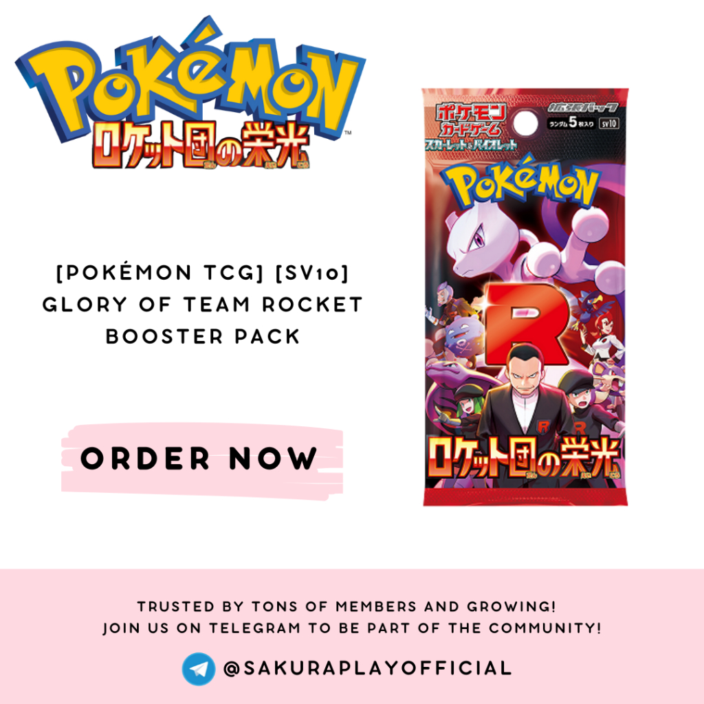 [Pokémon TCG] [SV10] Glory of Team Rocket Booster Pack | Shopee Singapore