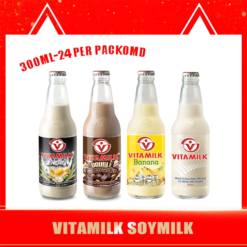 Vitamilk Soymilk 300ml x 24 Bottles Per Carton | Shopee Singapore