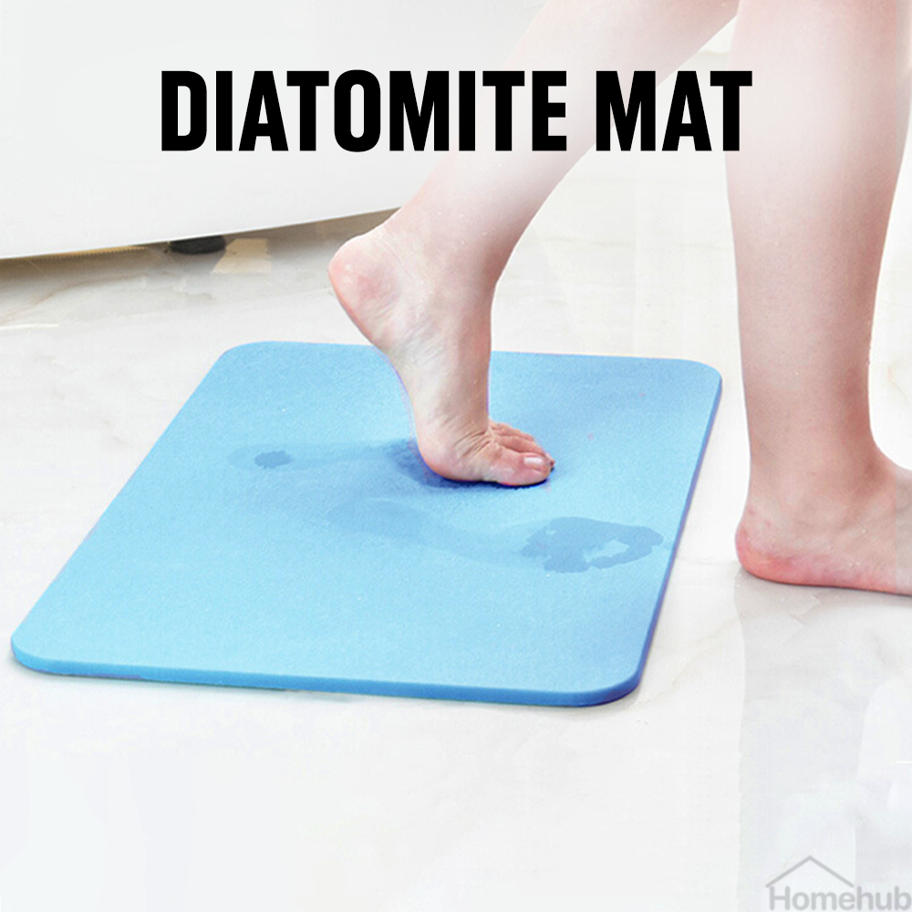 Homehub Diatomite Floor Mat Bathroom Bath Toilet Anti Slip Water ...