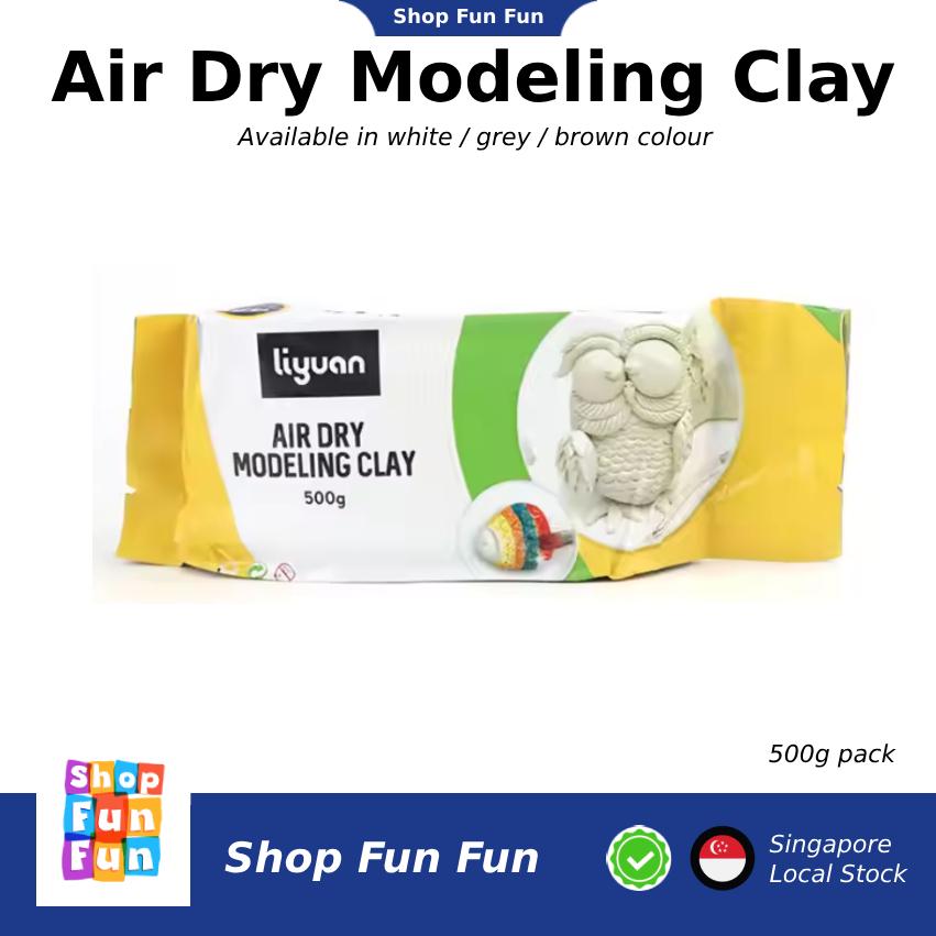 (SG) Air-Dry Modeling Clay (500g) – Soft, Non-Bake Craft Clay for Art ...