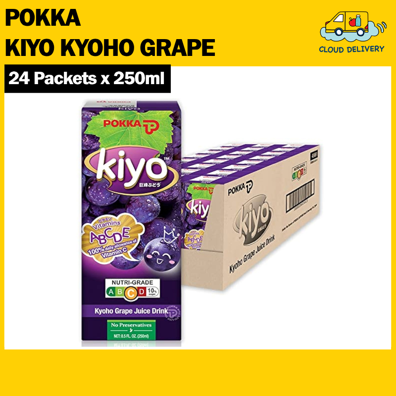 Pokka Kiyo Kyoho Grape Packet (24 x 250ml) | Shopee Singapore