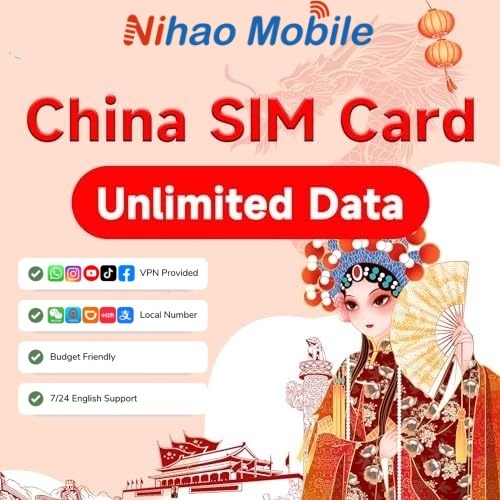 China SIM Card With Phone Number China Travel VPN Up to 90GB Data 300 ...