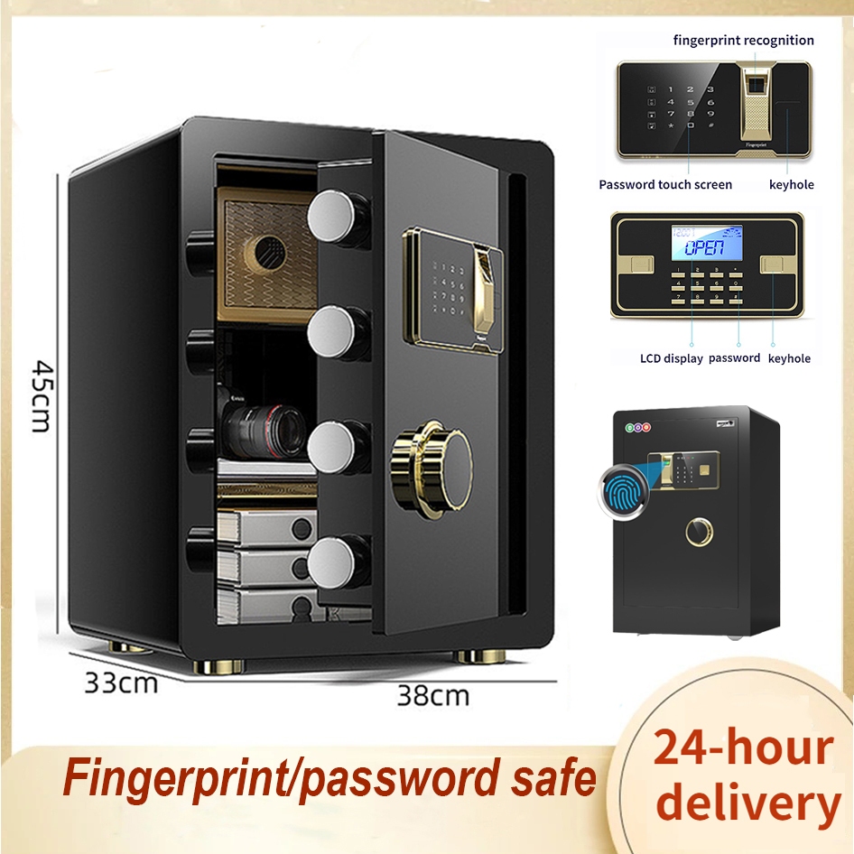 Safe Box Fingerprint Password Key Safe Home Electronic Password Safe ...