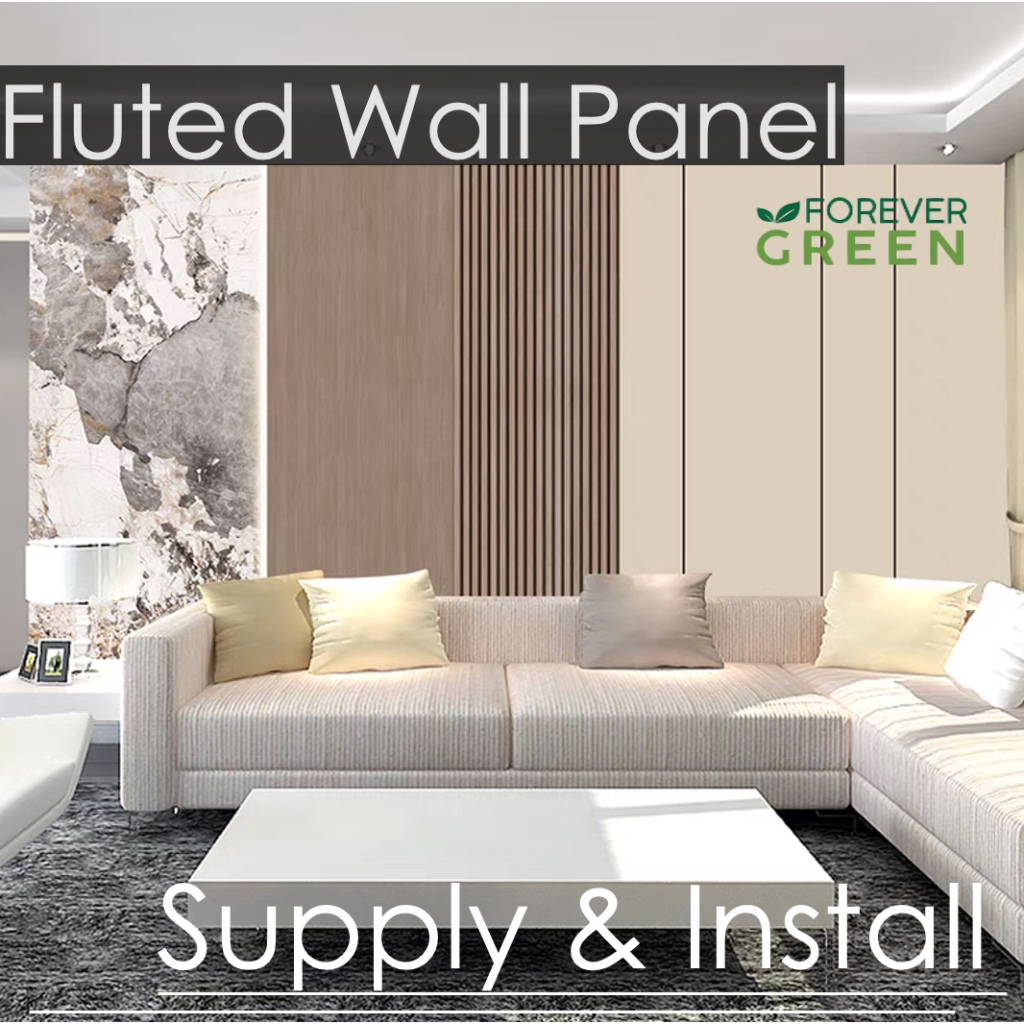FLUTED WALL PANEL Fluted wall panel Home Office Partition panel pvc ...
