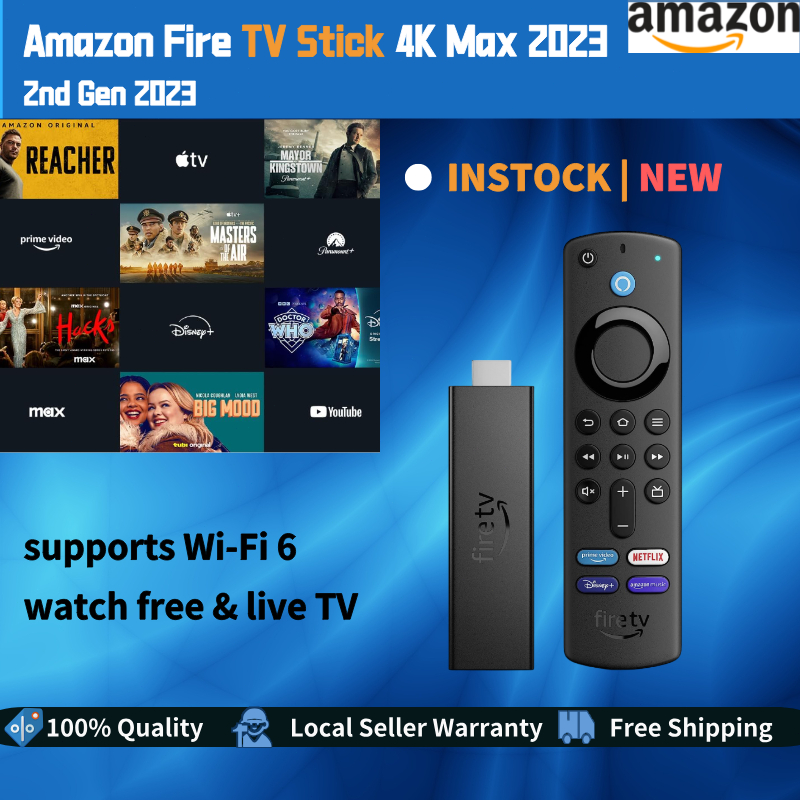 Amazon Fire TV Stick 4K Max 2023 (2nd Gen) streaming device | Ultra HD ...