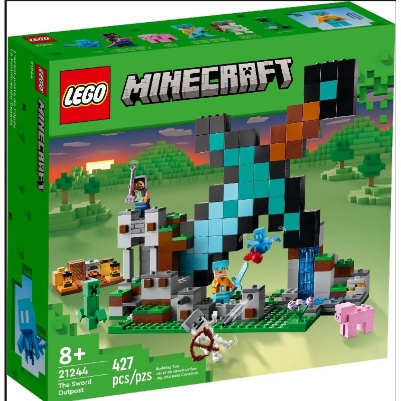LEGO Minecraft 21244 The Sword Outpost | Shopee Singapore