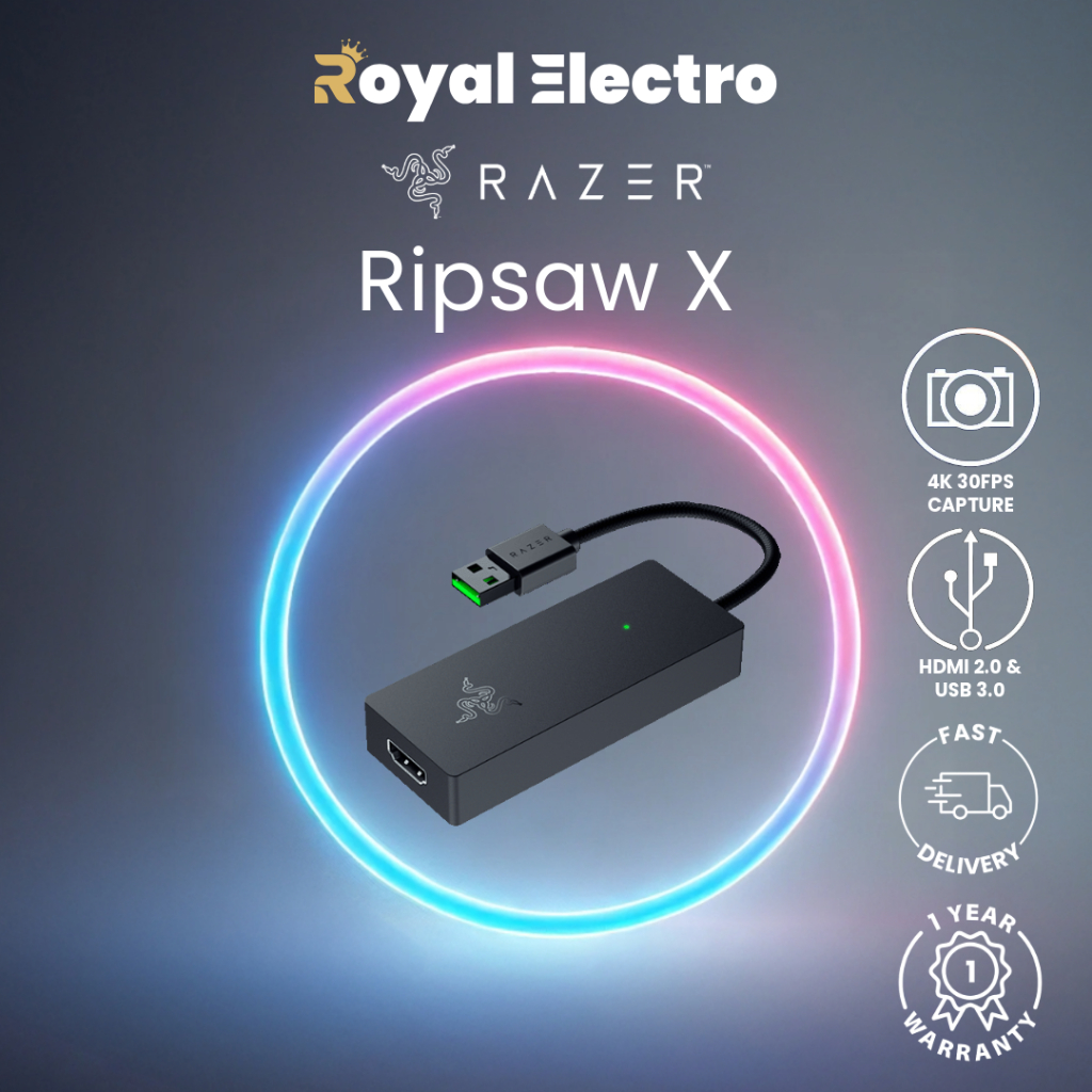 Razer Ripsaw X - USB Capture Card with Camera Connection for Full 4K ...