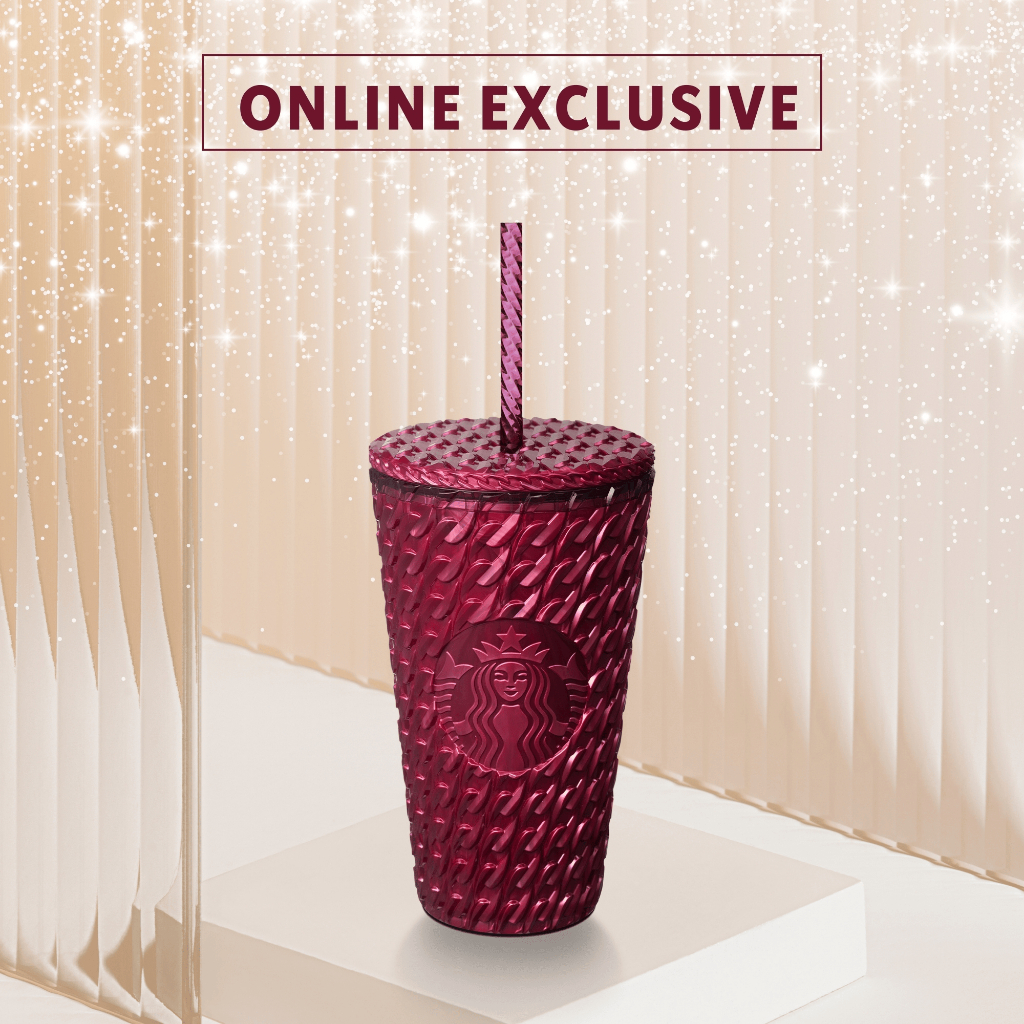 Starbucks Online Exclusive 11.11 Holiday Megenta Cold Cup 16oz | Shopee ...