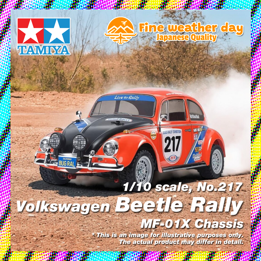 TAMIYA 1/10 XB Series No.217 XB Volkswagen Beetle Rally (MF-01X Chassis ...