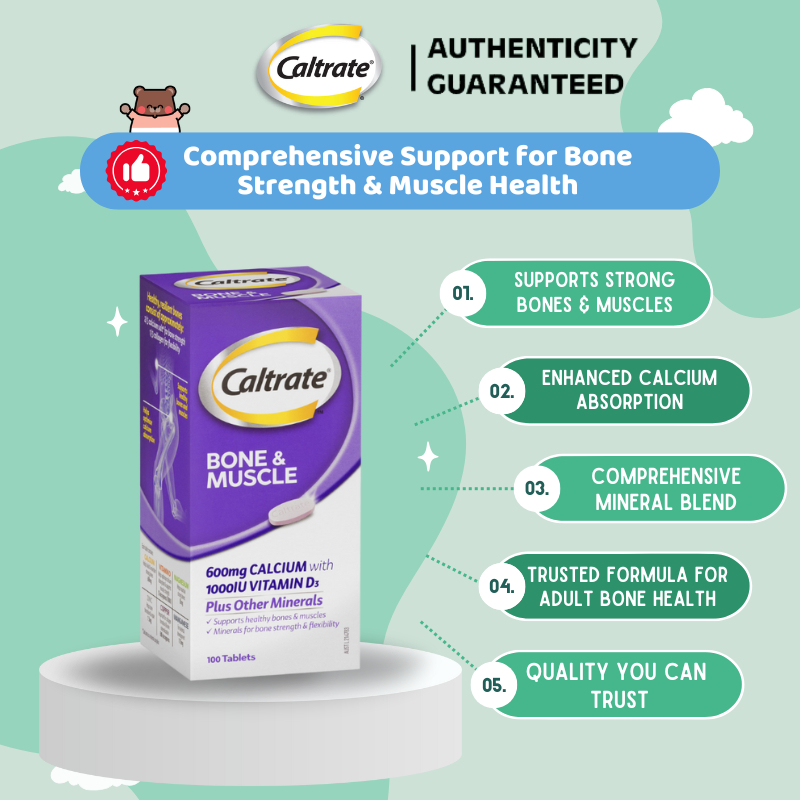 Caltrate Bone Health Advanced120 Tablets | Vitamin D | Bone Muscle 50 ...