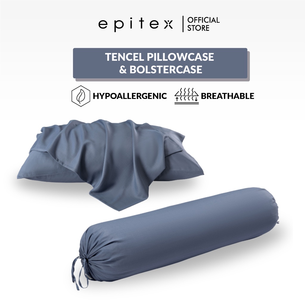 (New Arrival) Epitex Tencel Pillow Case & Bolster Case, 1200ThreadCount ...