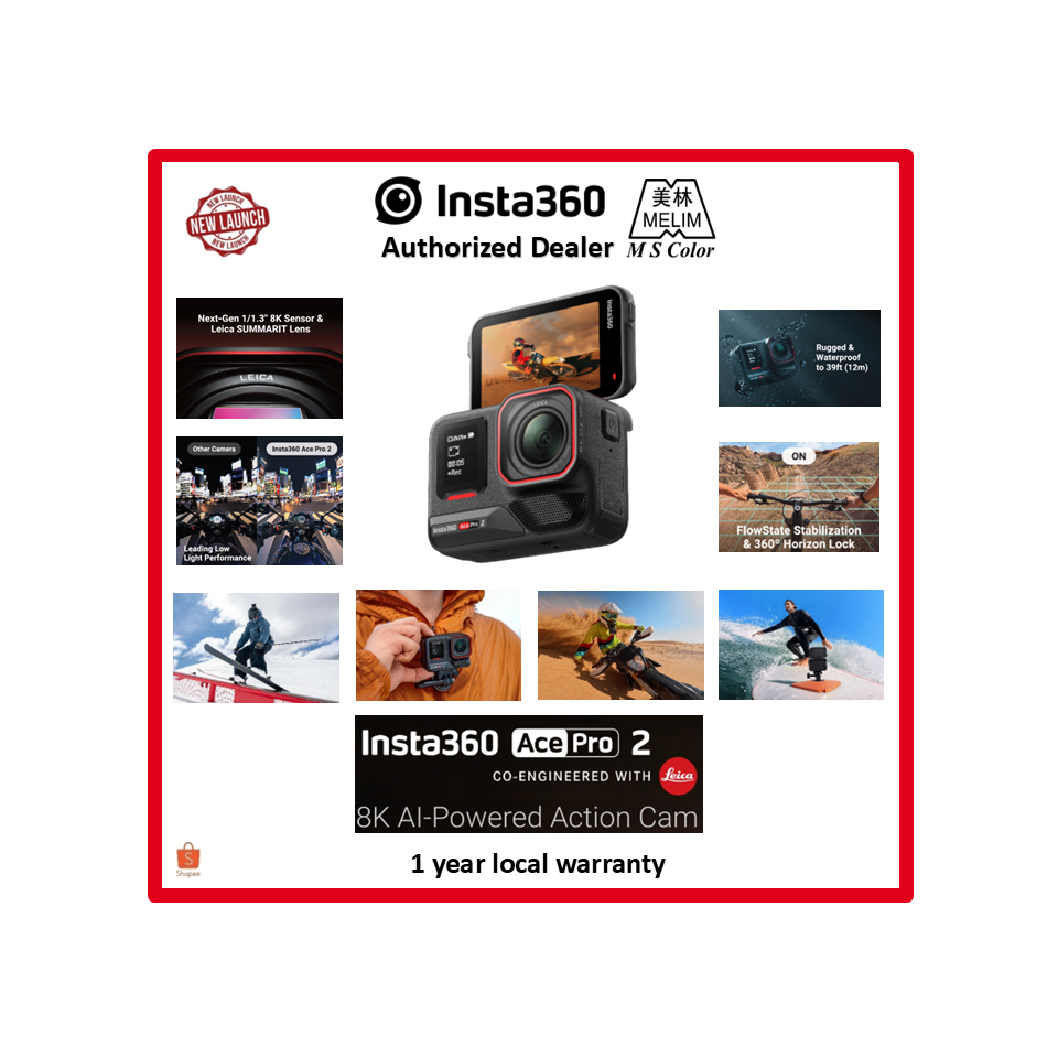 [READY STOCK + 2 x FREE GIFTS] Insta360 Ace Pro 2 Dual Battery Bundle | Shopee Singapore