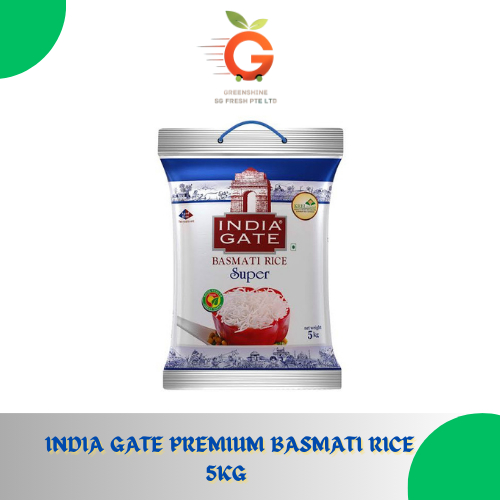 INDIA GATE PREMIUM BASMATI RICE 5KG | Shopee Singapore
