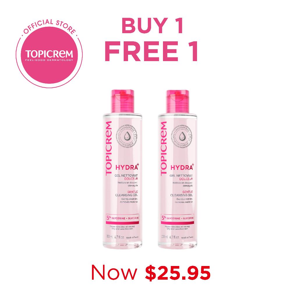 [BUNDLE] Buy 1 Free 1 Topicrem Gentle Cleansing Gel 200ml + Topicrem ...