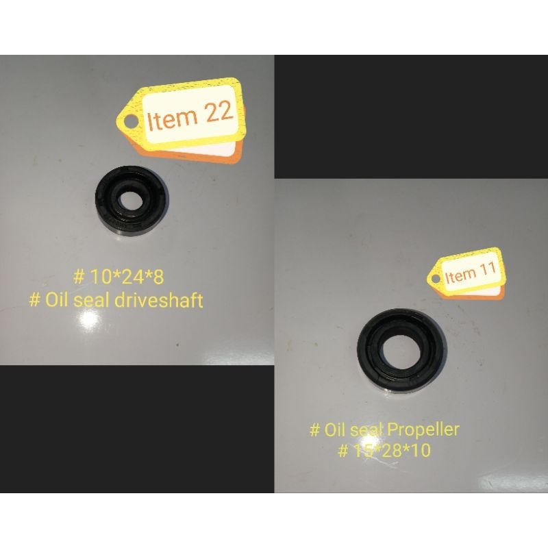 TOHATSU/MERCURY OBM 5HP Oil seal Propeller/driveshaft 369-60221 2 ...